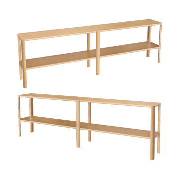 Shelf Leaf 1×2, Oak, Form & Refine - Download the 3D Model (36465) | zeelproject.com