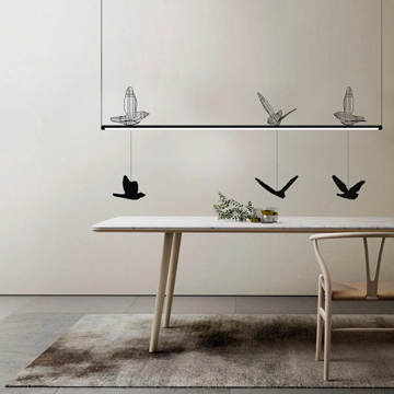 Pendant lamp Flight shadows round, SVITANOK - Download the 3D Model (38467) | zeelproject.com